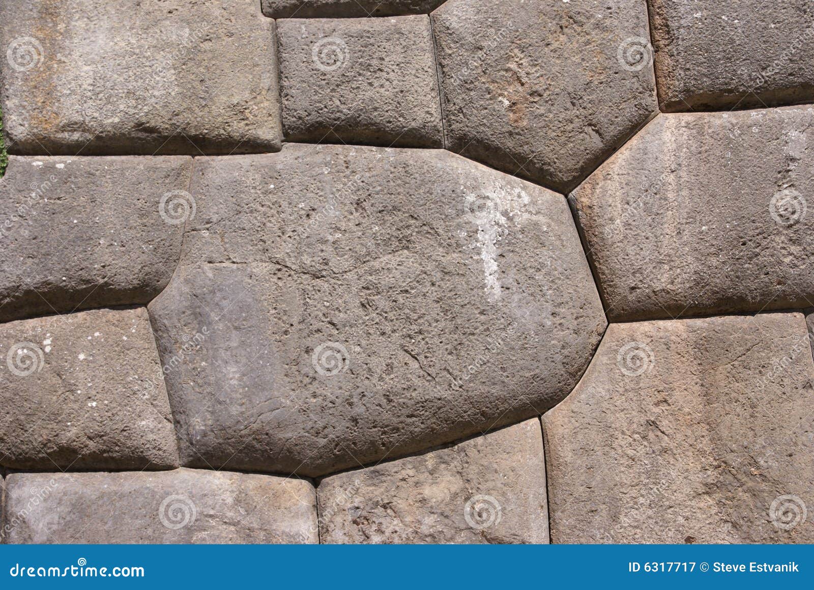Massive Stones in Inca Fortress Walls Stock Image - Image of ruins ...