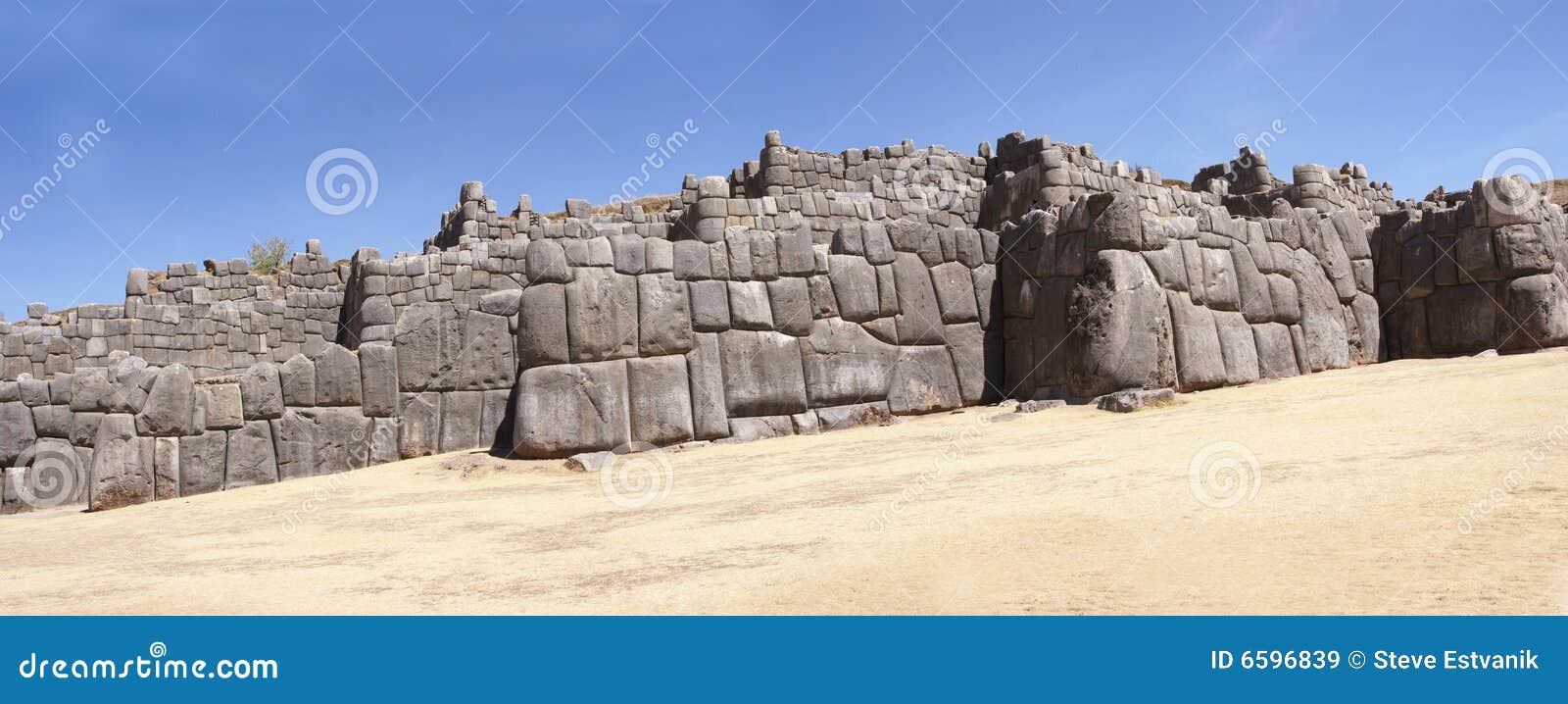 Massive Stones in Inca Fortress Walls Stock Image - Image of detail ...
