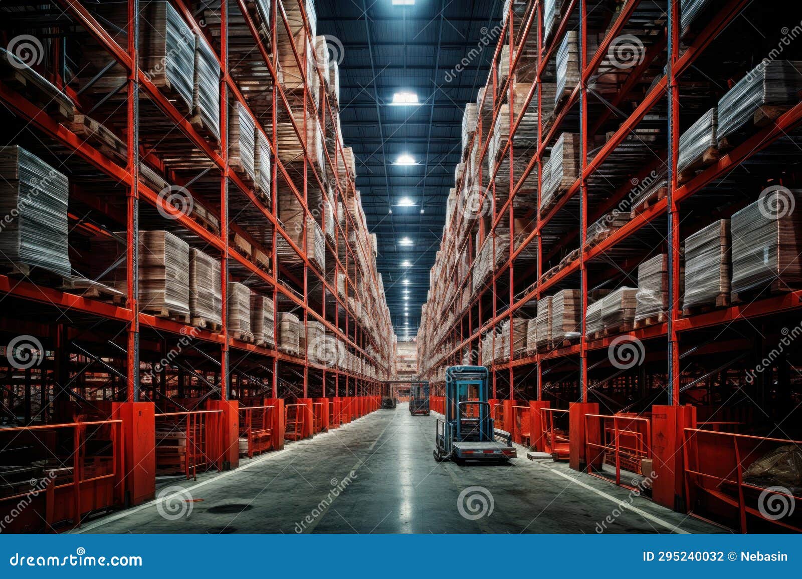 A Massive Storage Area with Towering Racks and an Assortment of ...