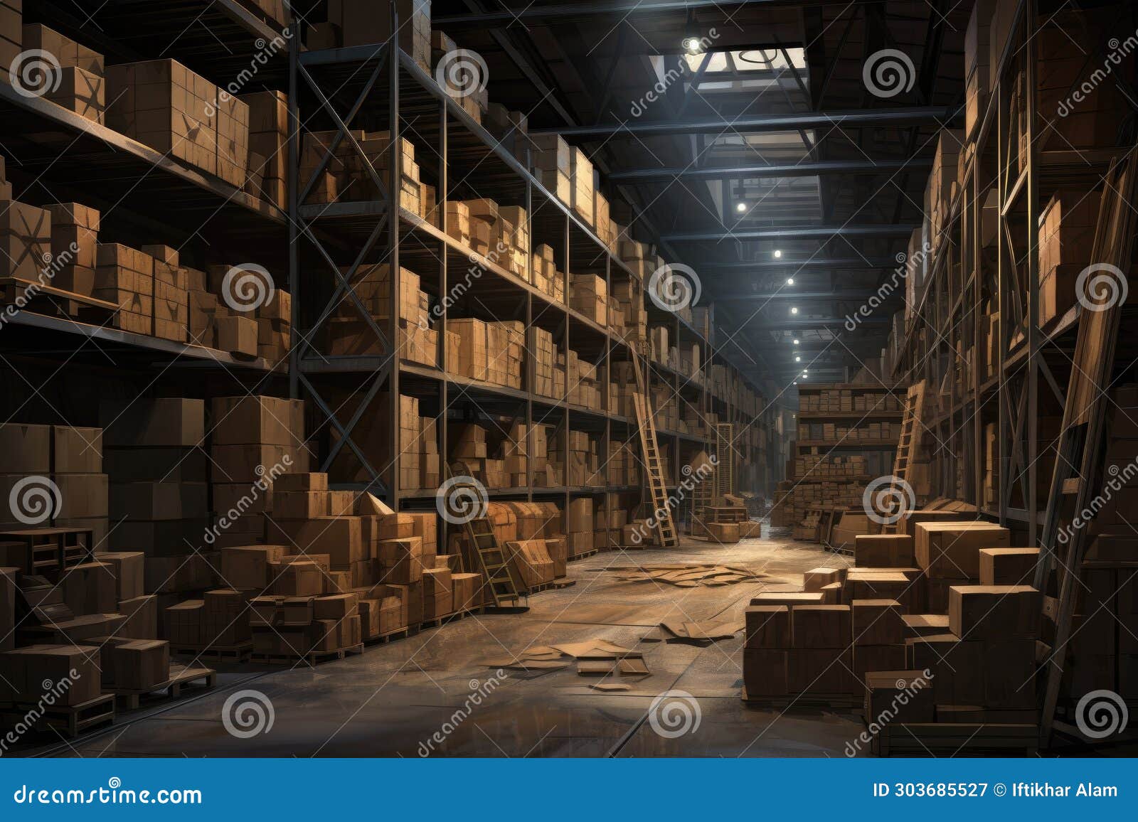A Massive Storage Facility Bursting at the Seams with Countless Boxes ...
