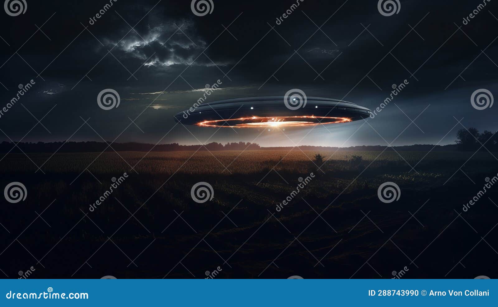 Eerie Night Encounter: Giant UFO Suspended in Hover Over Mysterious ...