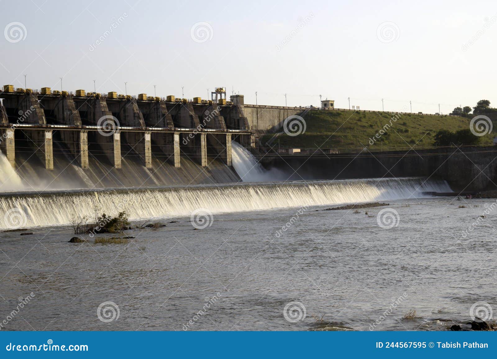 Massive Waghur Dam Infrastructure Jalgaon Maharasthra India Waghur ...