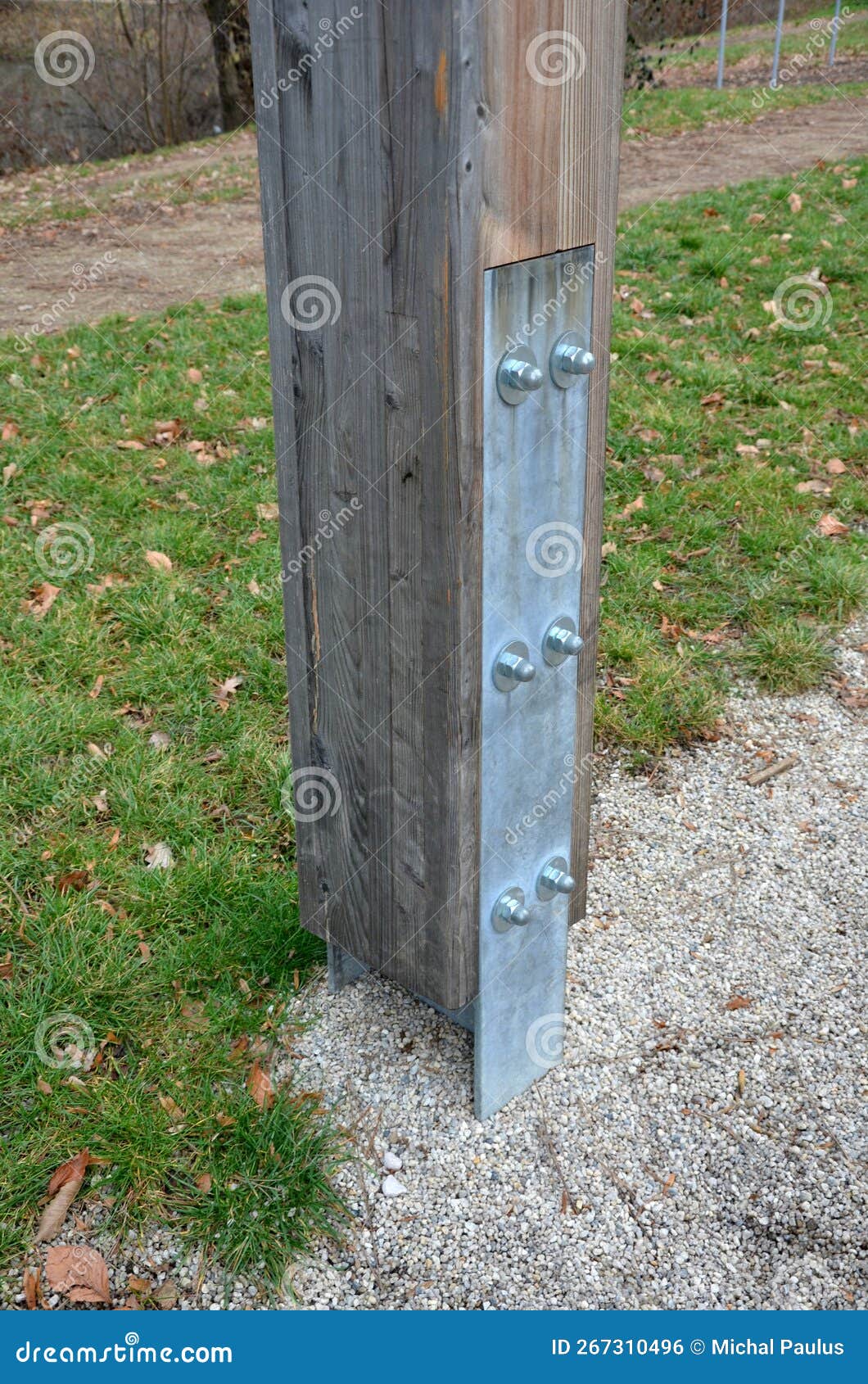 Massive Wood Beams in the Shape of a Square Gate or Frame, Stock Photo ...