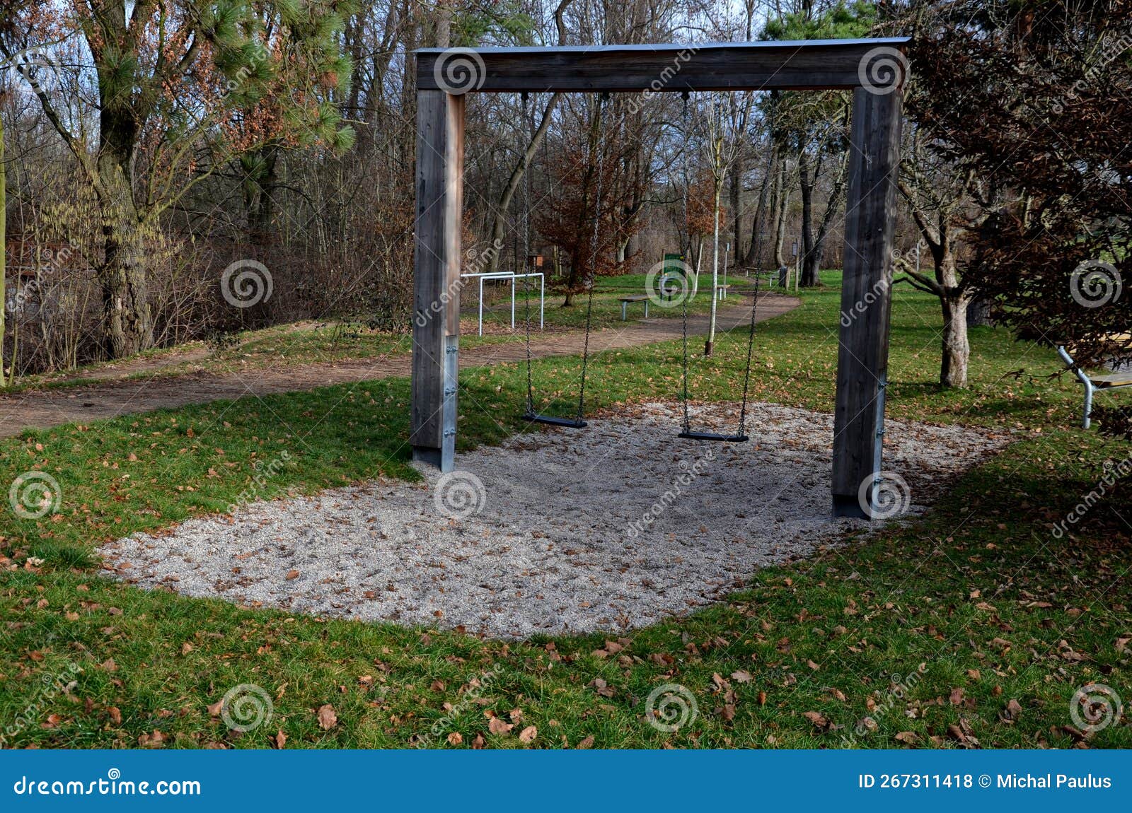 Massive Wood Beams in the Shape of a Square Gate or Frame, Stock Photo ...