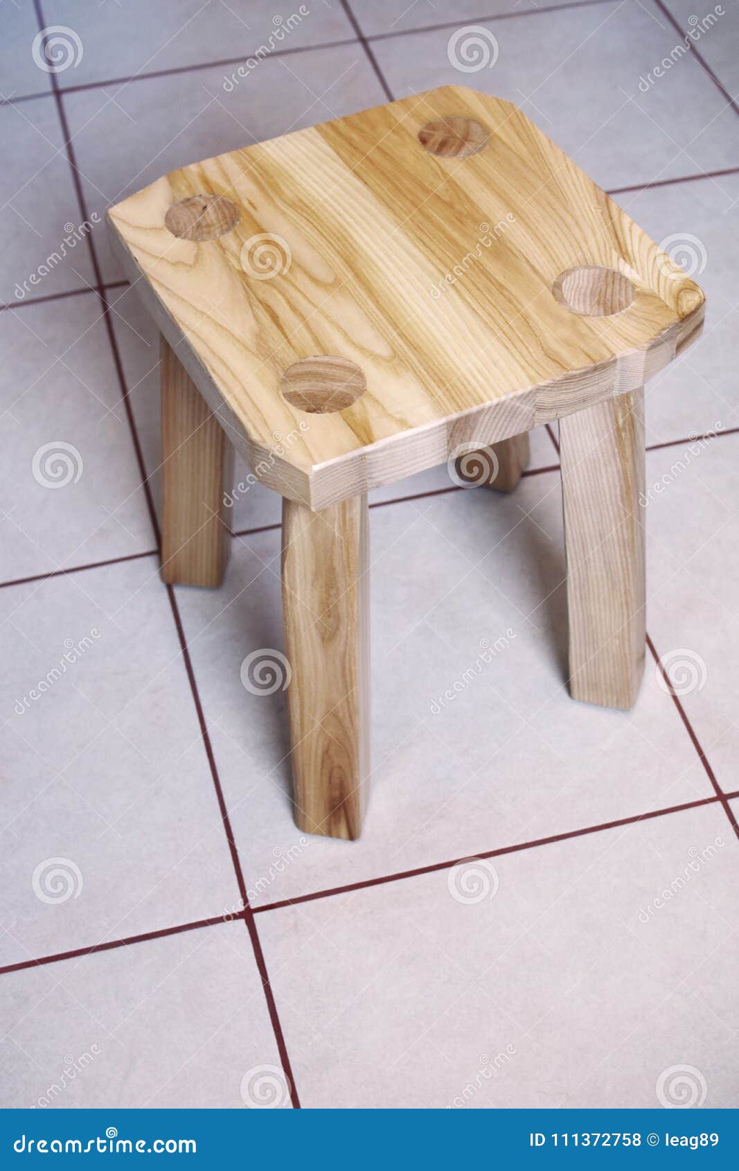 Massive wooden stool stock photo. Image of handmade - 111372758