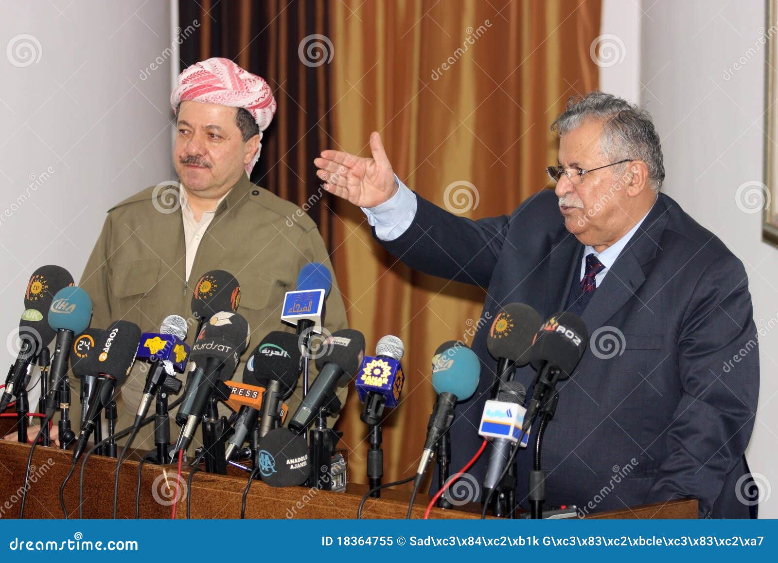 Massoud Barzani and Jalal Talabani Editorial Image - Image of president ...