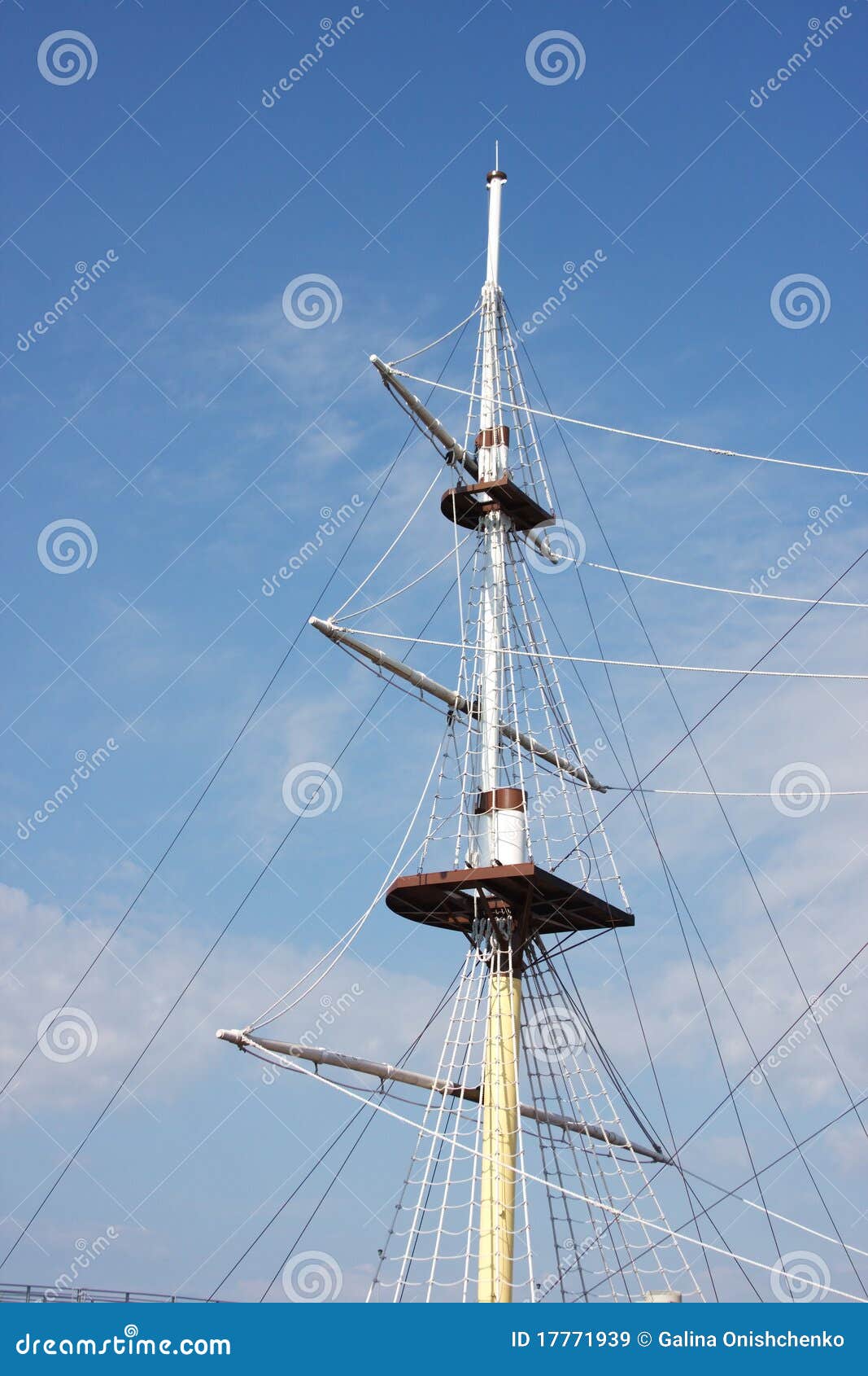 Mast on a Background Sky in City Great Novgorod Stock Image - Image of ...