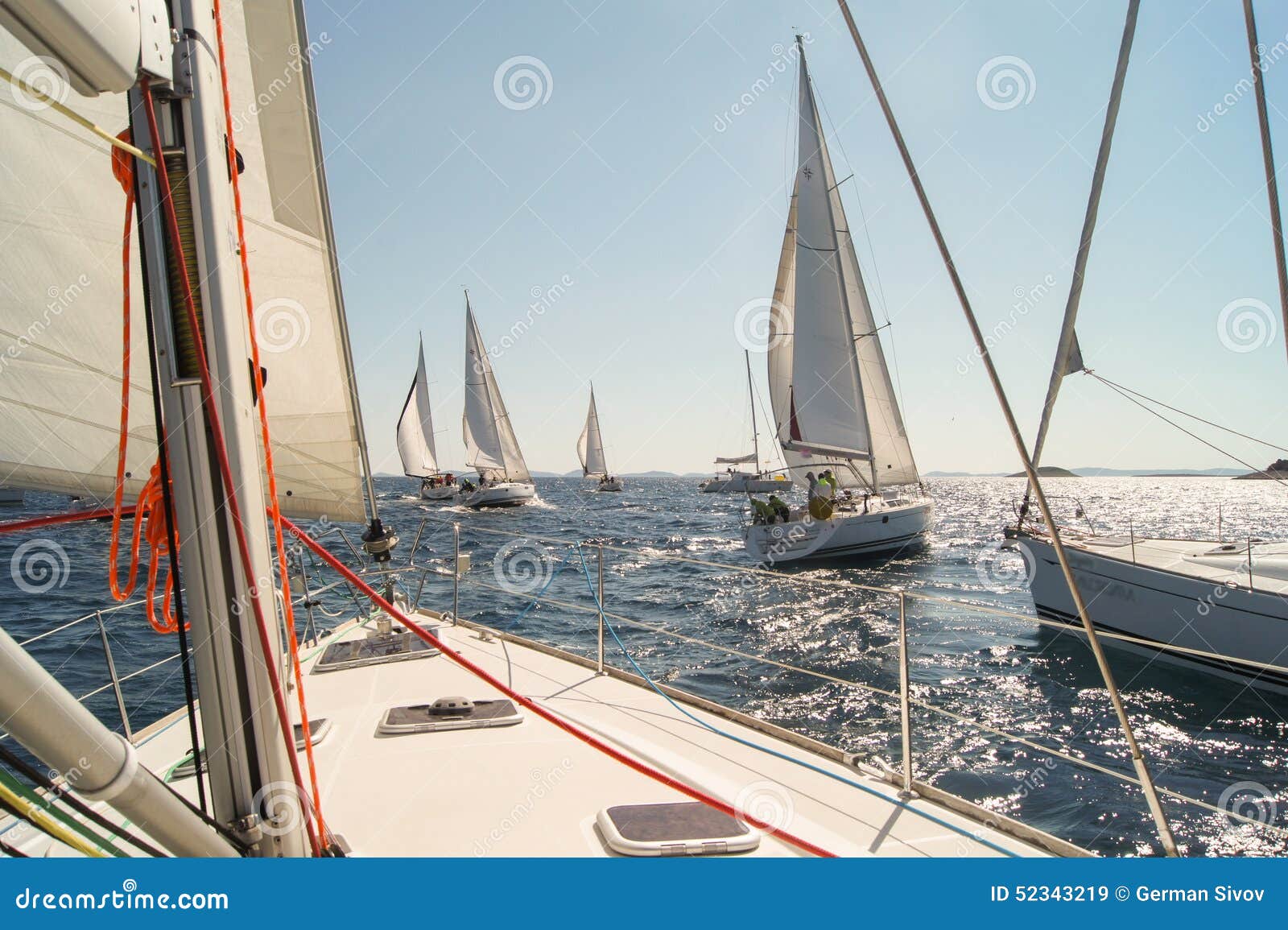 Mast and lifelines stock image. Image of water, race - 52343219
