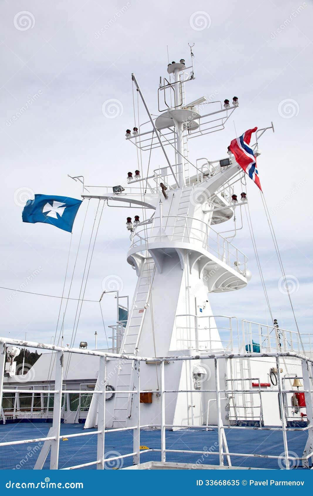 Mast of liner stock image. Image of ship, aerial, modern - 33668635