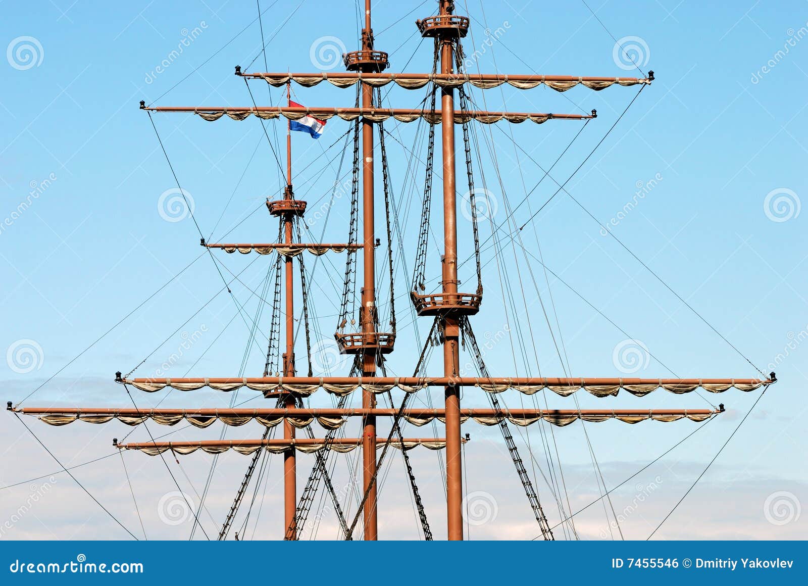 Mast of old ship stock photo. Image of transportation - 7455546