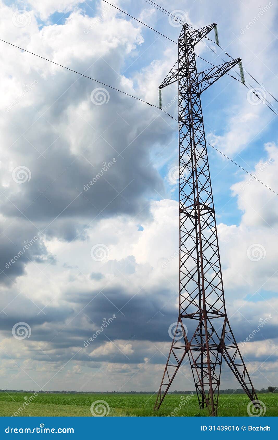 Mast of power line stock photo. Image of environment - 31439016