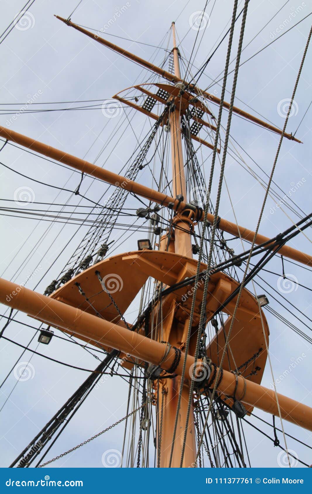 Mast and rigging stock image. Image of rigging, nautical - 111377761