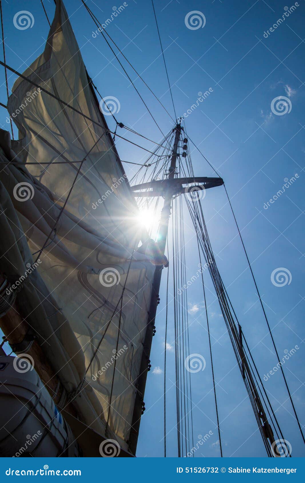 Mast and rigging stock photo. Image of vessel, equipment - 51526732
