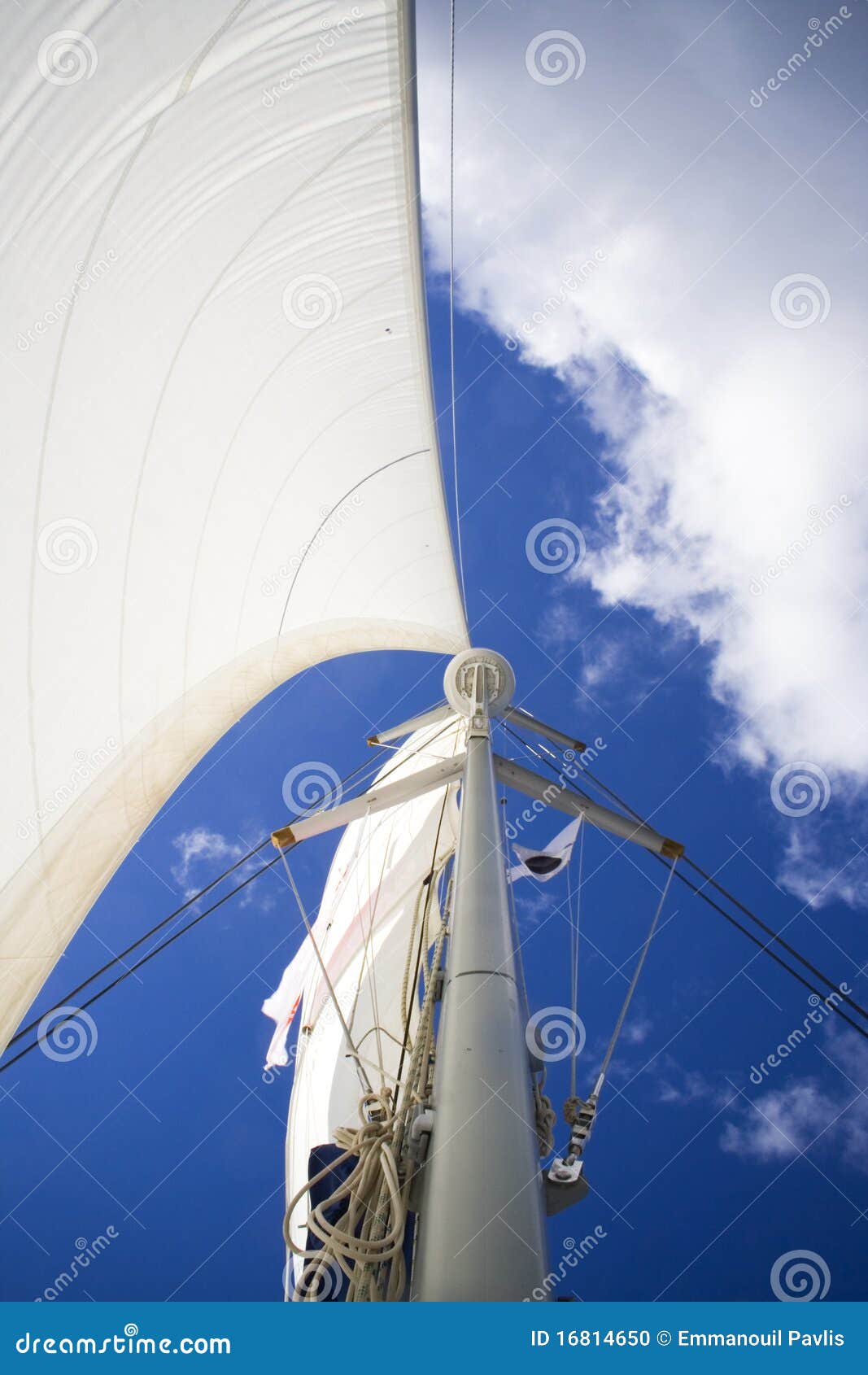 Mast & Sail stock photo. Image of nautical, vessels - 16814650