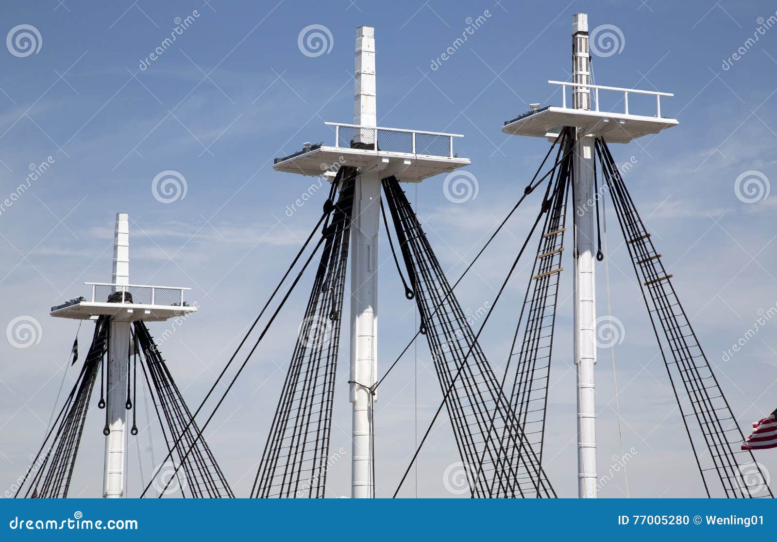 Mast of a Sailing Ship Background Stock Photo - Image of sight, ship ...