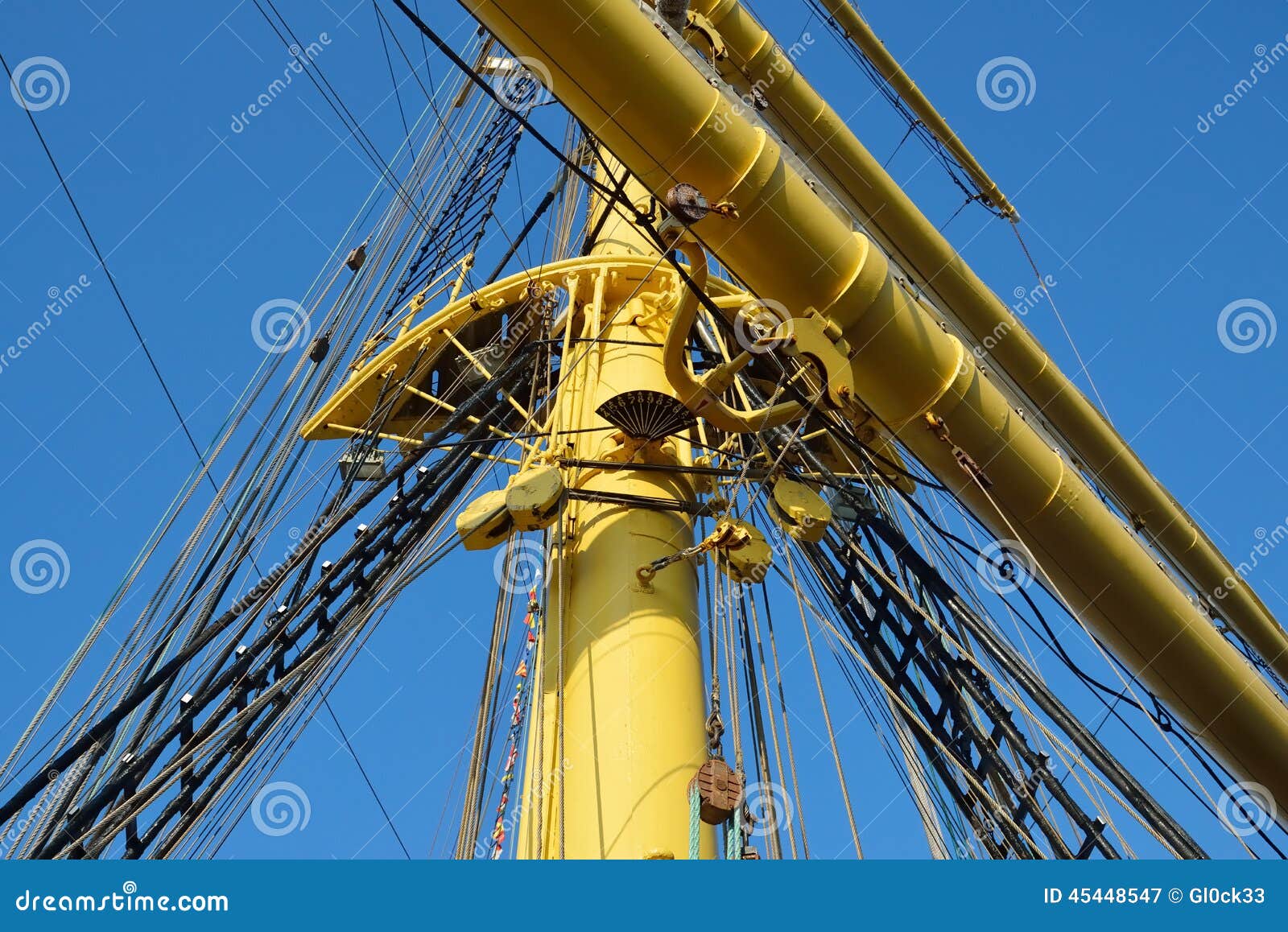 The mast of a sailing ship stock image. Image of ship - 45448547