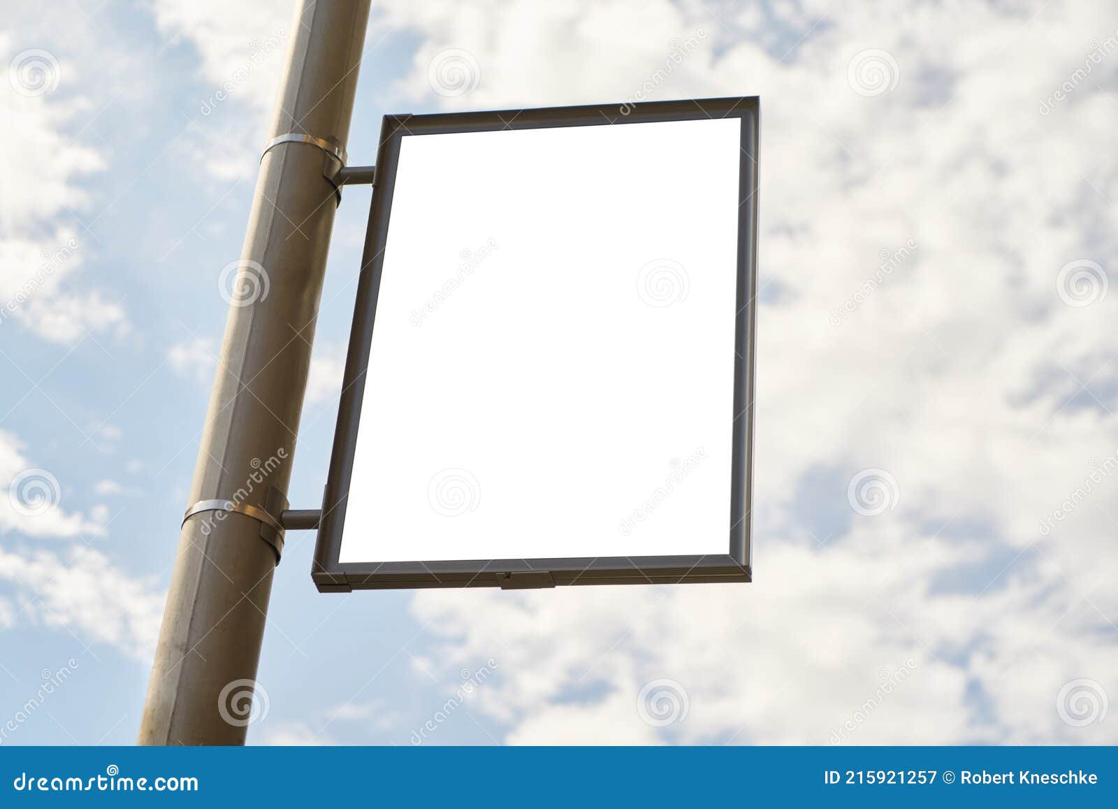 Mast Sign As a Mock-up Template for Mast Advertising Stock Image ...