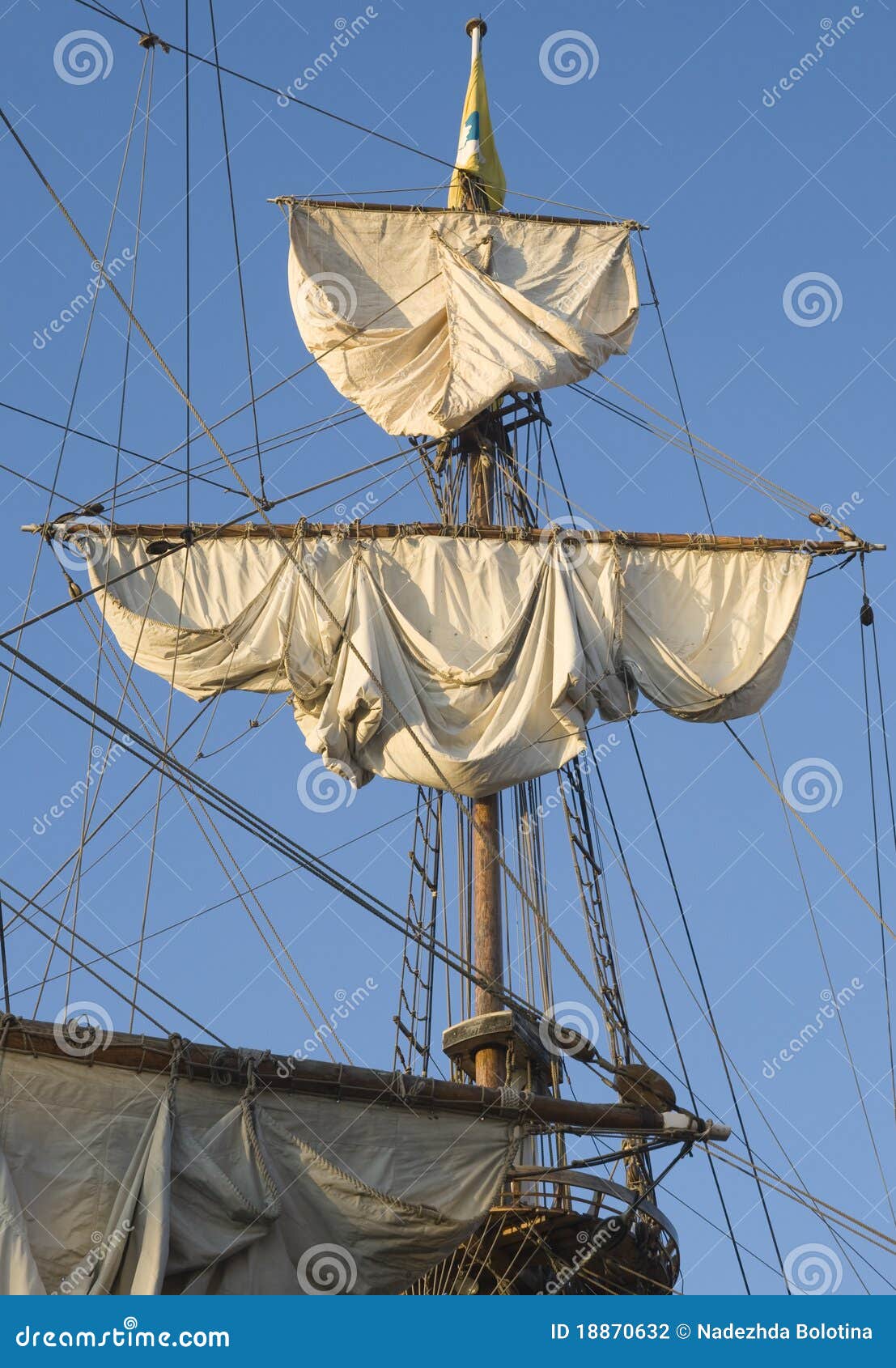 Mast of a tall ship stock photo. Image of vertical, outdoors - 18870632