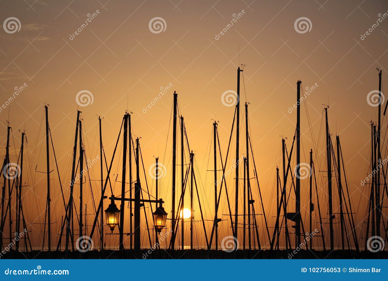 Masts stock image. Image of water, sail, horizon, yacht - 102756053