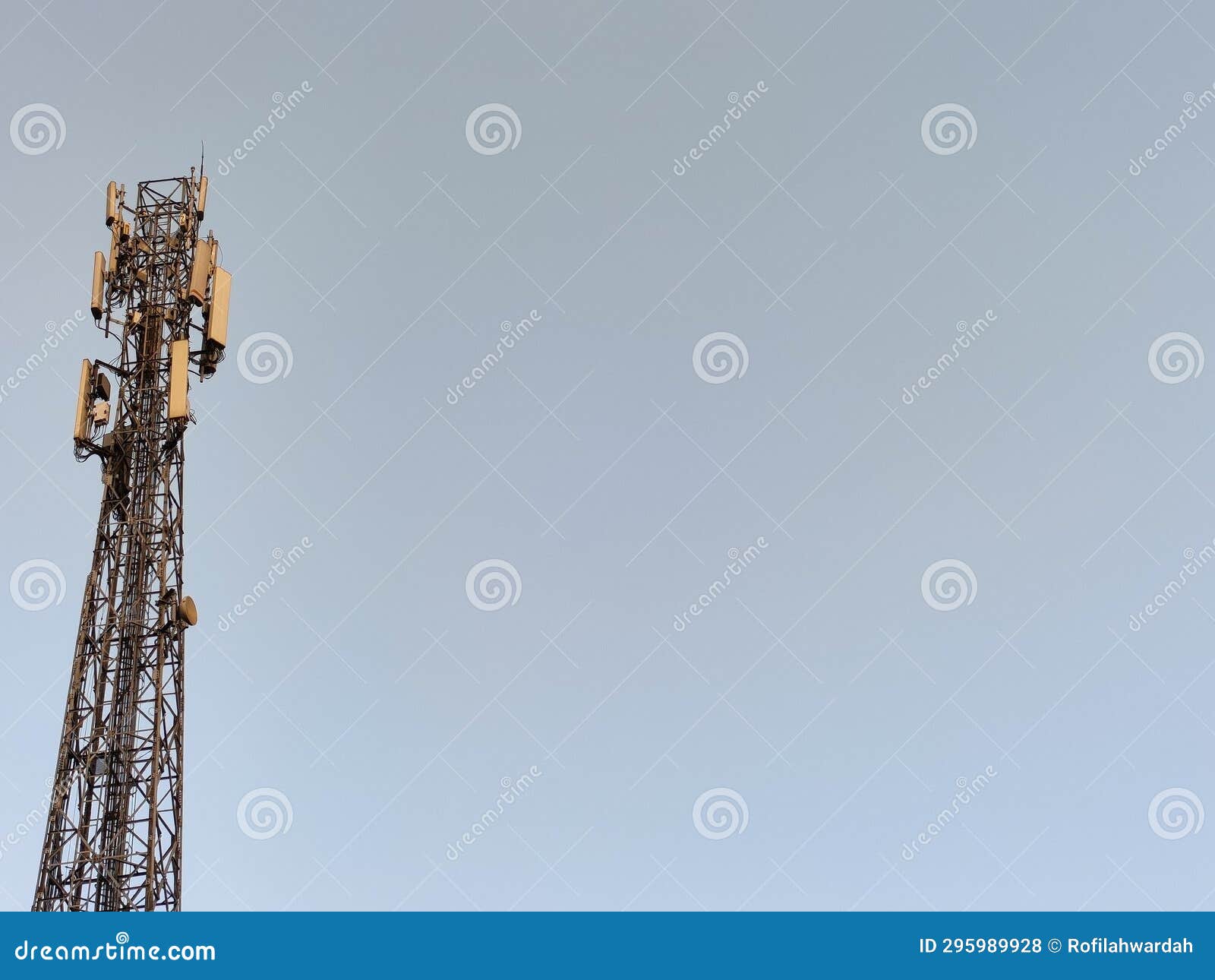 Mast with Wireless Antennas for Mobiles and Internet Stock Photo ...