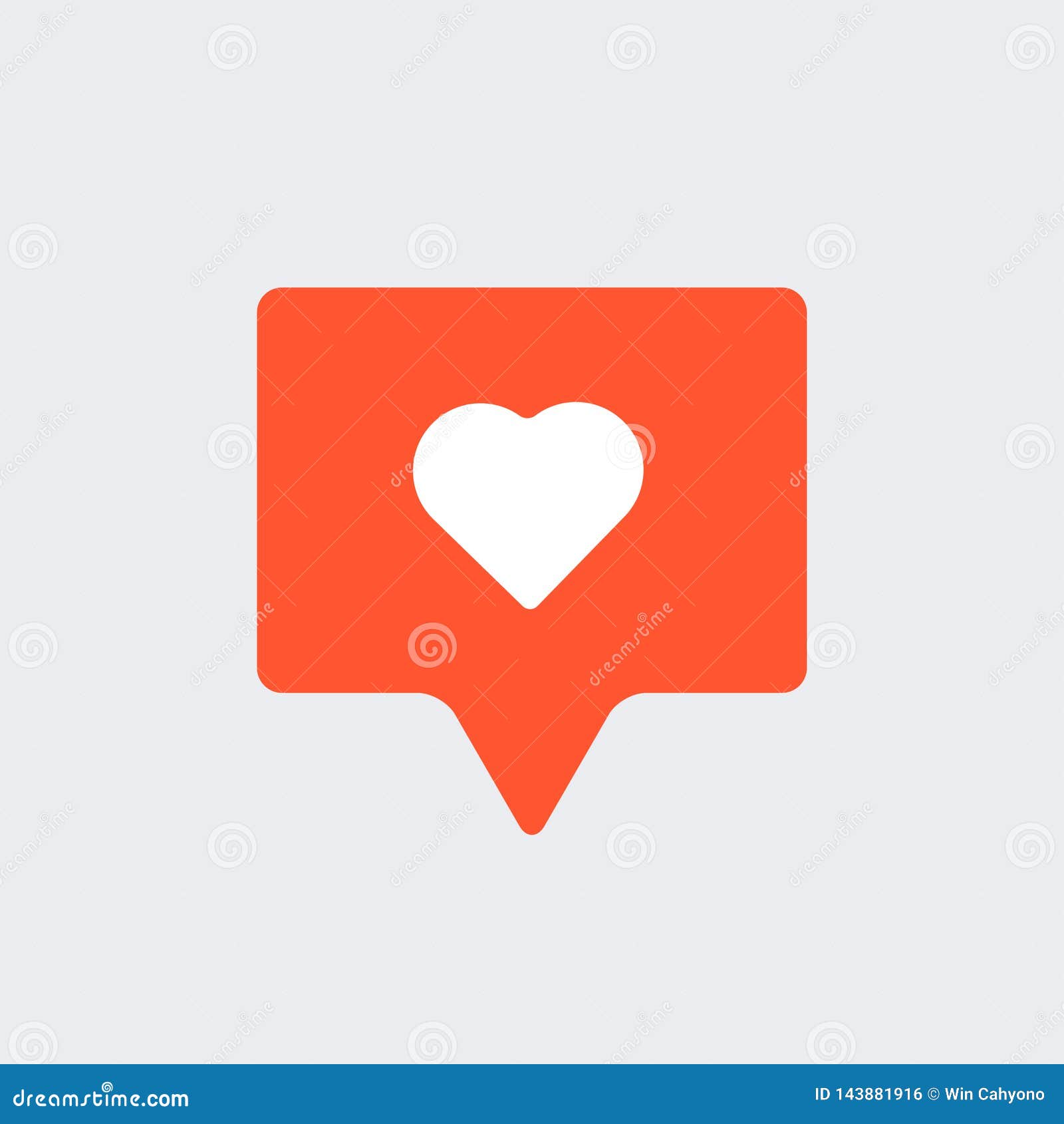 Like Notification Social Media Icon Stock Vector - Illustration of ...