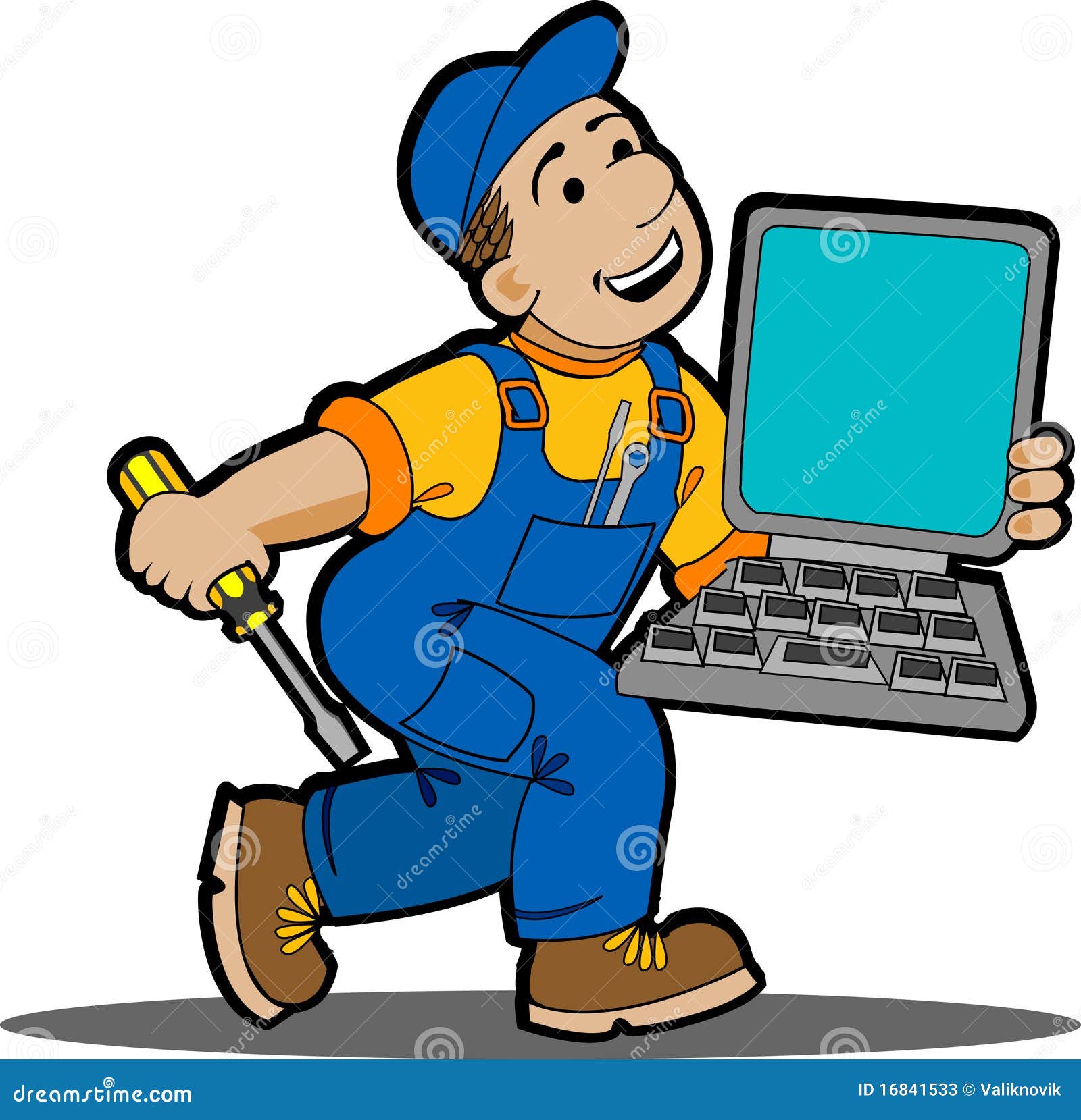 Master. stock vector. Illustration of monitor, assembly - 16841533