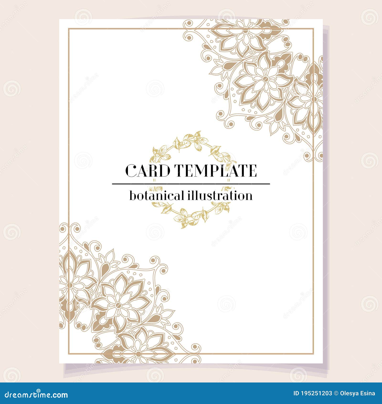 Abstract Invitation Template for Design Your Text Stock Vector ...