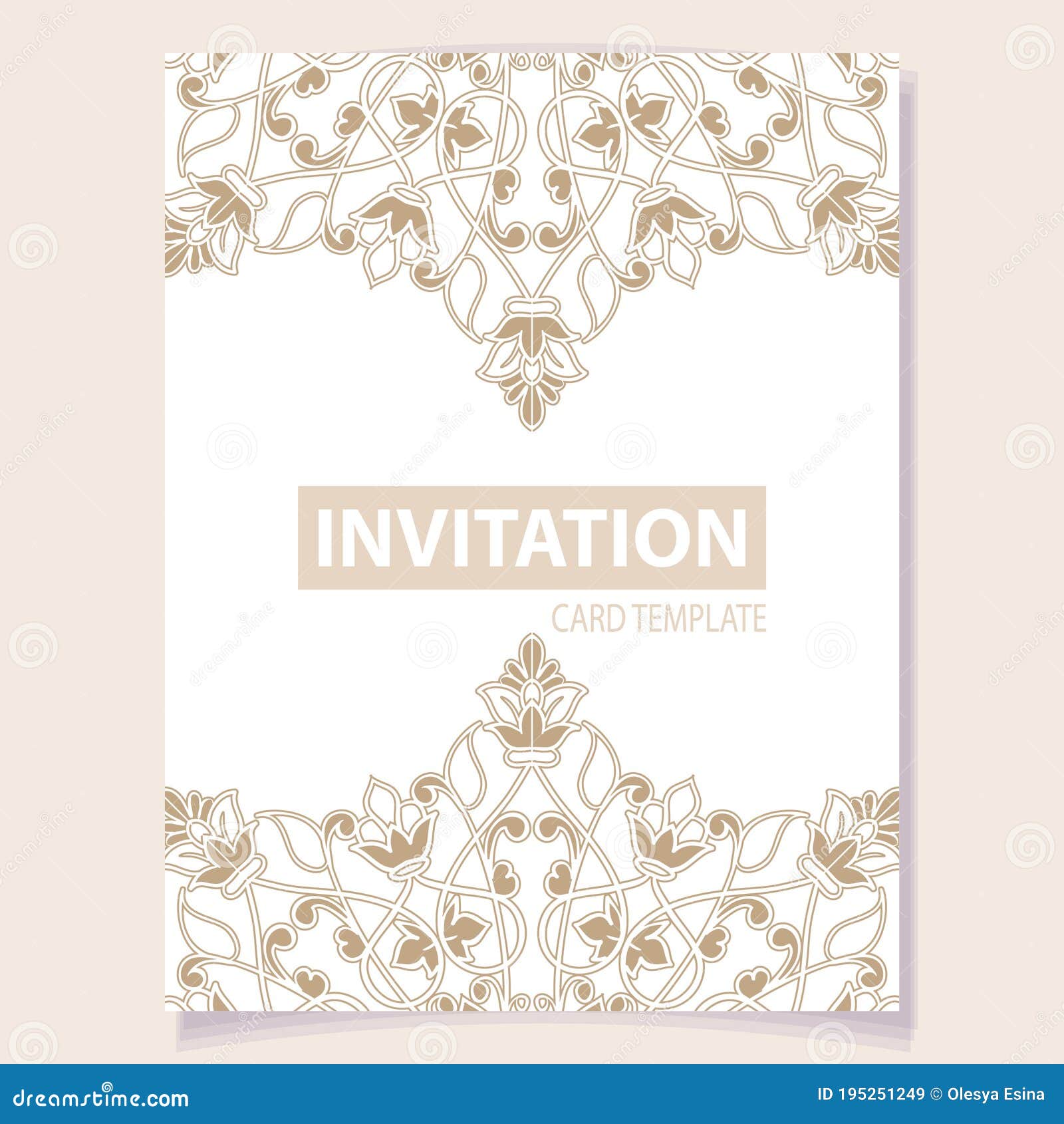 Abstract Invitation Template for Design Your Text Stock Vector ...