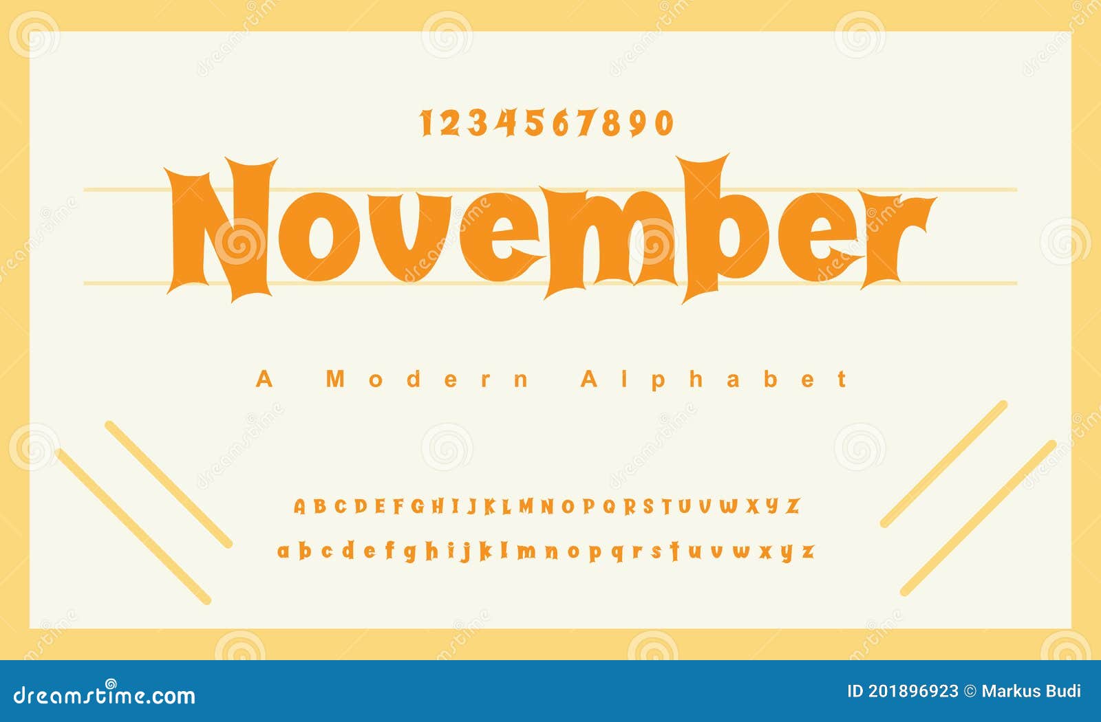 November Font. Elegant Alphabet Letters Font and Number Stock Vector ...