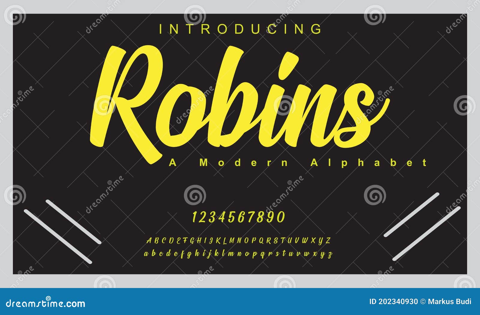 Robins Font. Elegant Alphabet Letters Font and Number Stock Vector ...