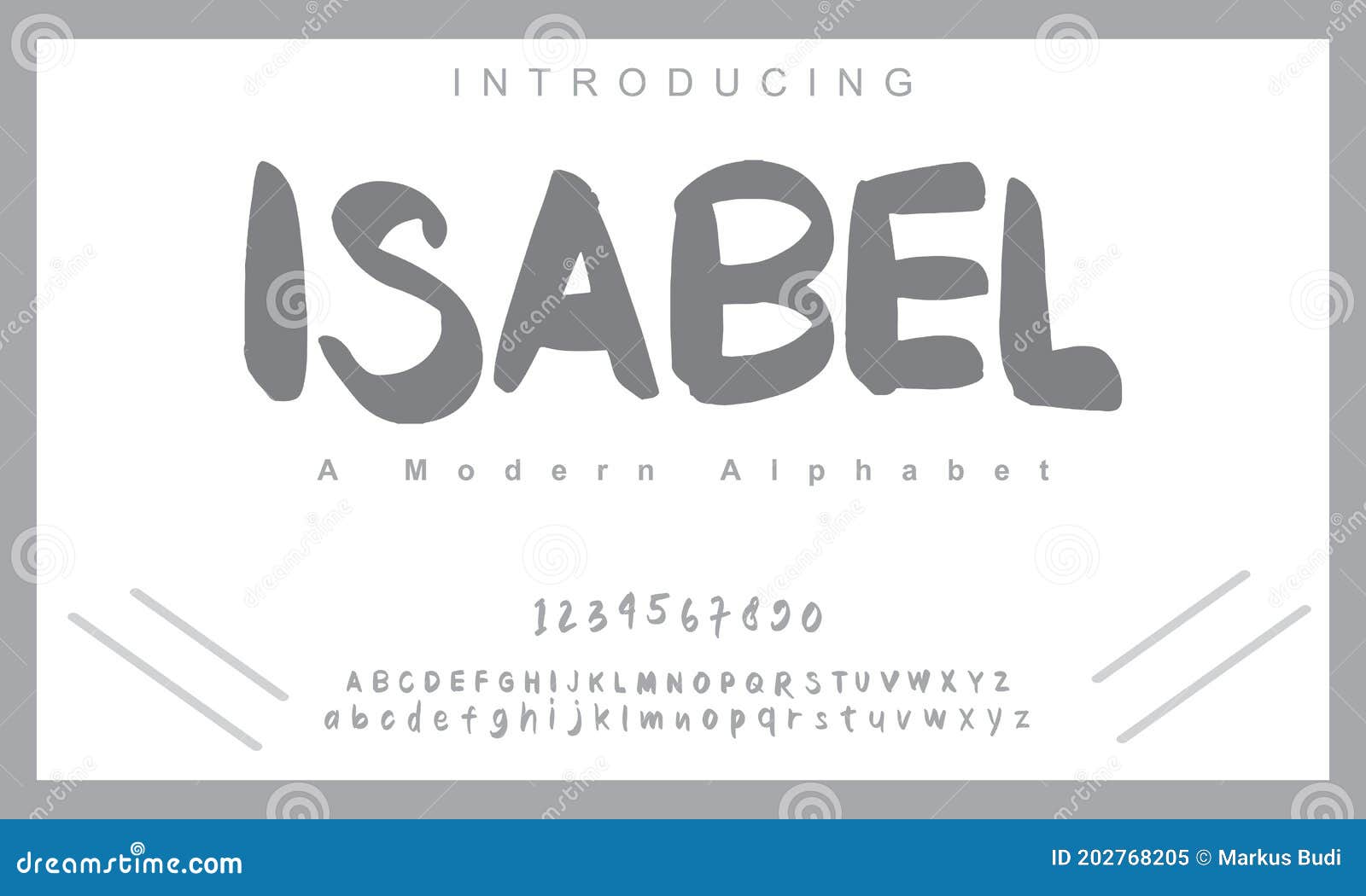 Isabel Font. Minimal Modern Alphabet Fonts Stock Vector - Illustration ...