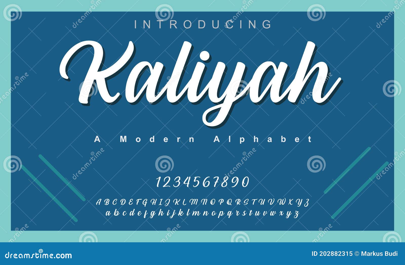 Kaliyah Font. Elegant Alphabet Letters Font and Number Stock Vector ...
