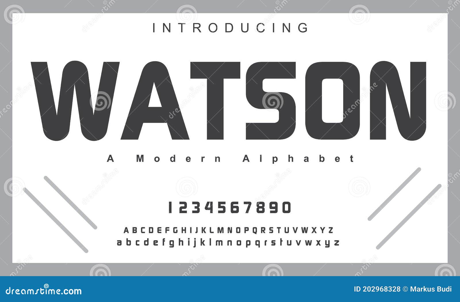 Watson Font. Elegant Alphabet Letters Font and Number Stock Vector ...