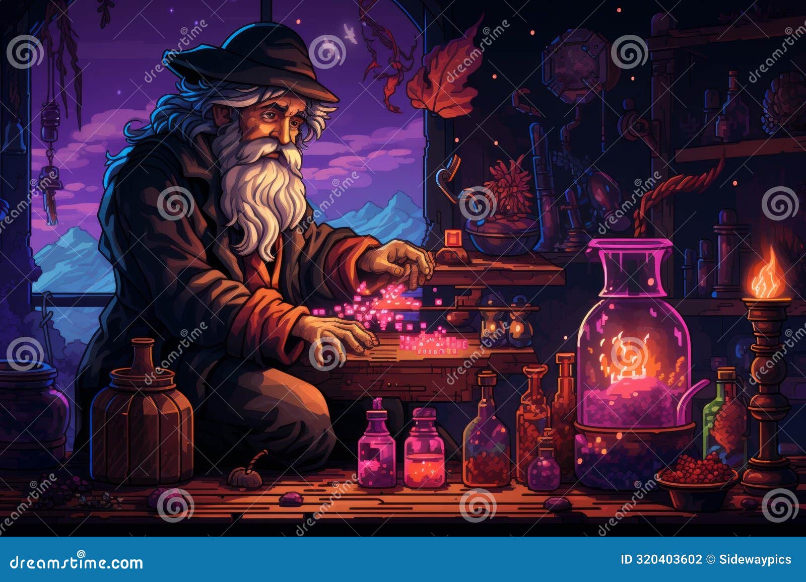A Master of Alchemy and Potion-making, Concocting Potent Brews with ...