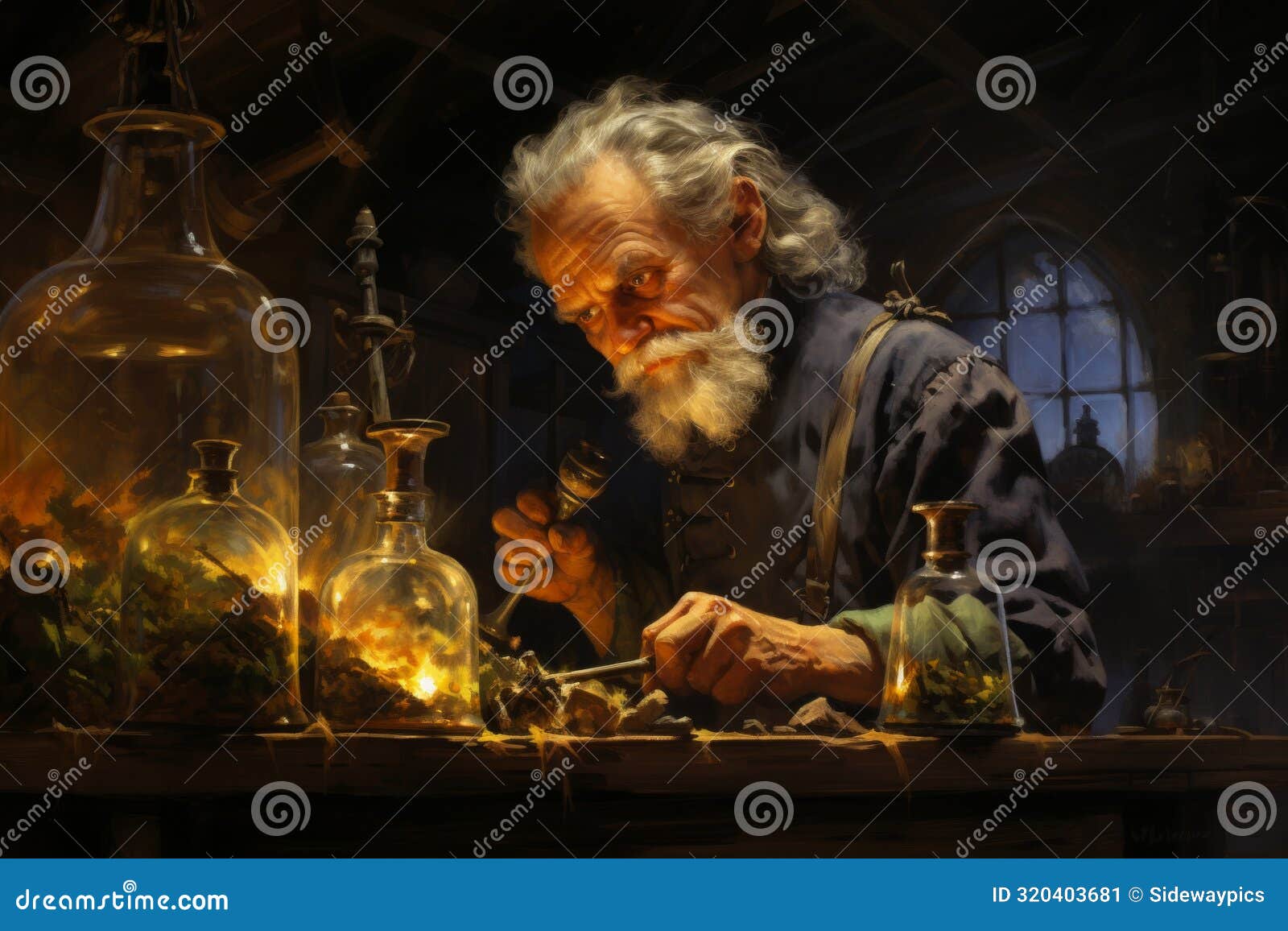 A Master of Alchemy and Potion-making, Concocting Potent Brews with ...