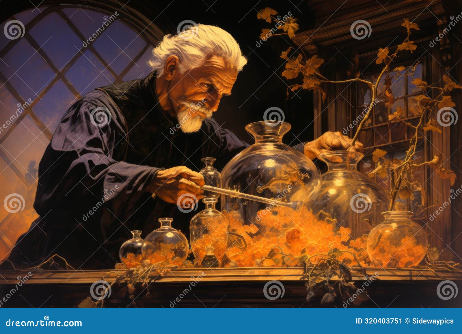 A Master of Alchemy and Potion-making, Concocting Potent Brews with ...