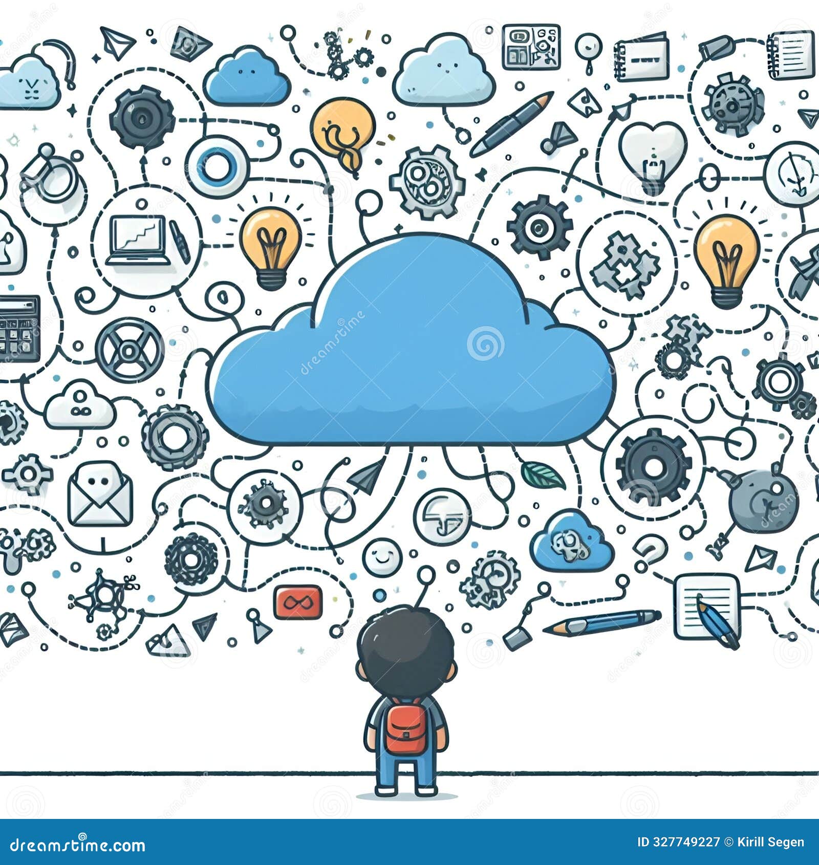 Refine Prompt Multi Color Concept Icon Vector Illustration ...