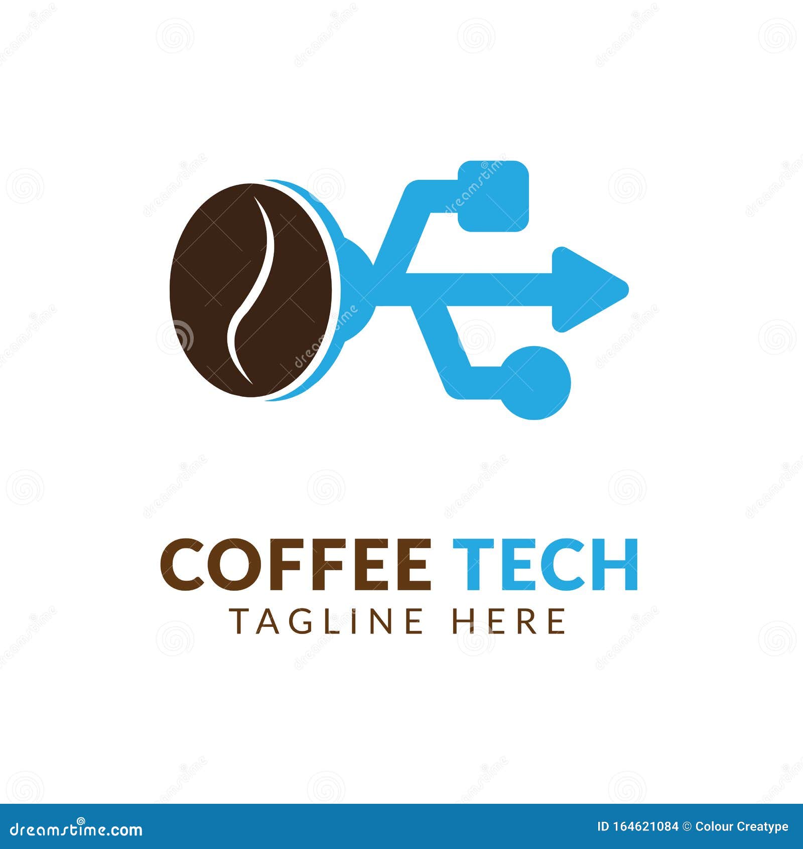 Logo the Coffee Tech Vector,Coffee Logo Symbol or Icon Template,Coffee ...