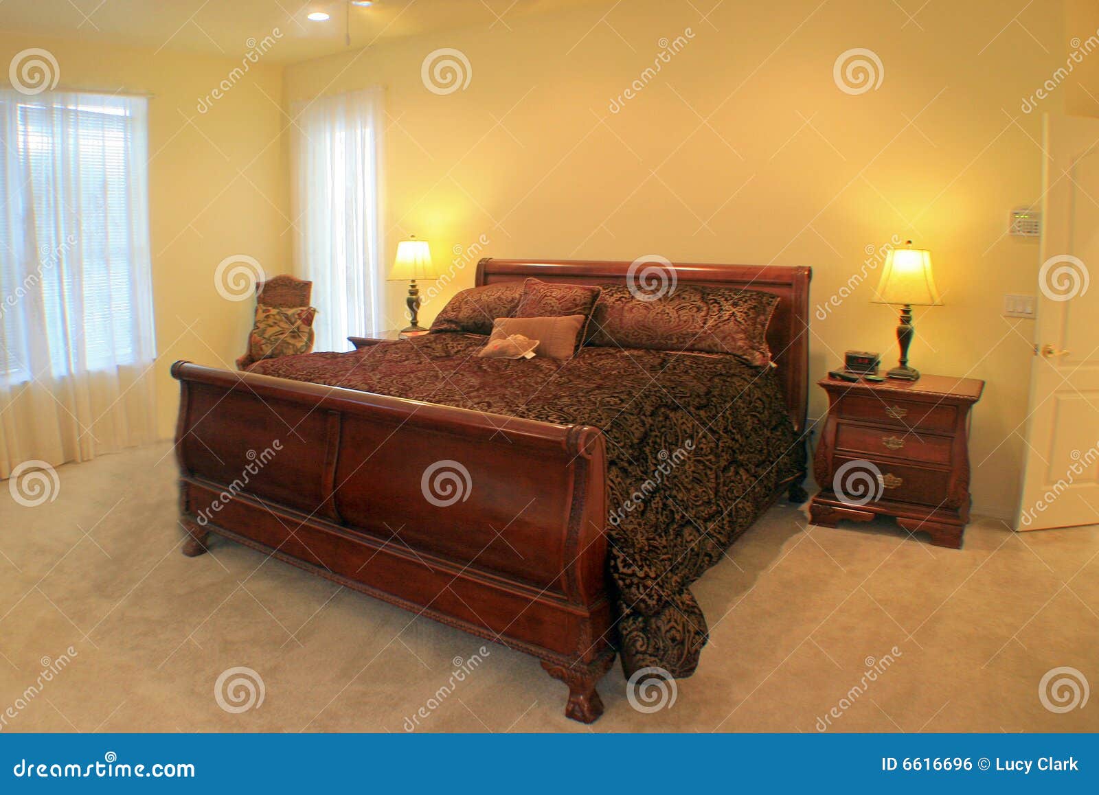 Master Bedroom stock photo. Image of duvet, interior, house - 6616696