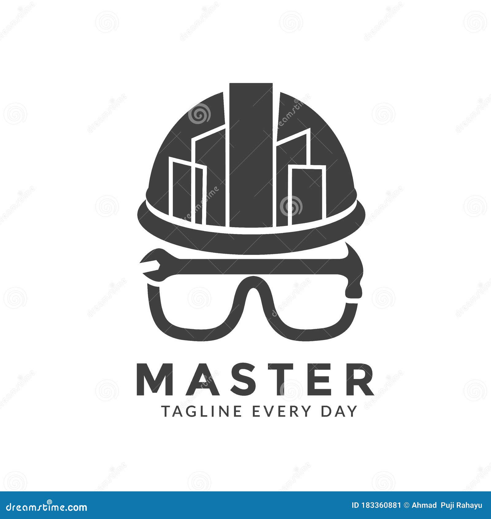 Master Building Logo Design Template Stock Illustration - Illustration ...