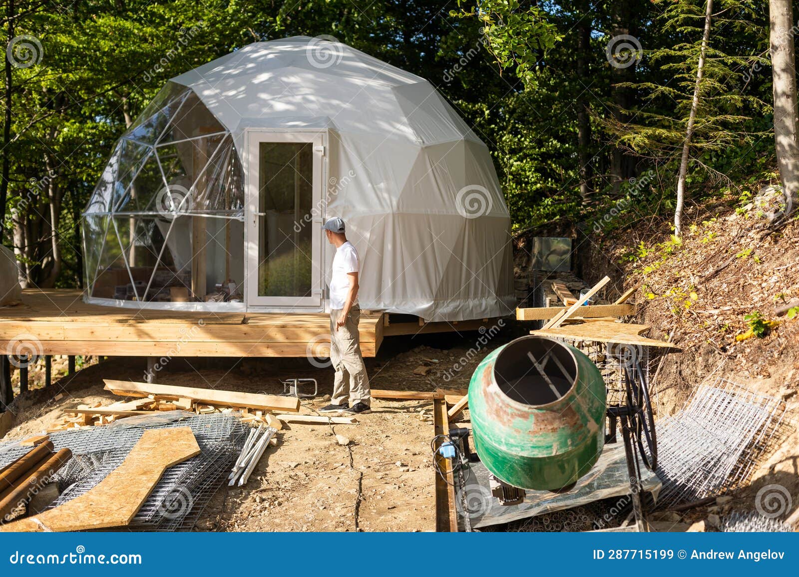 The Master Builds the Dome, Private and Multi-storey Buildings. Stock ...
