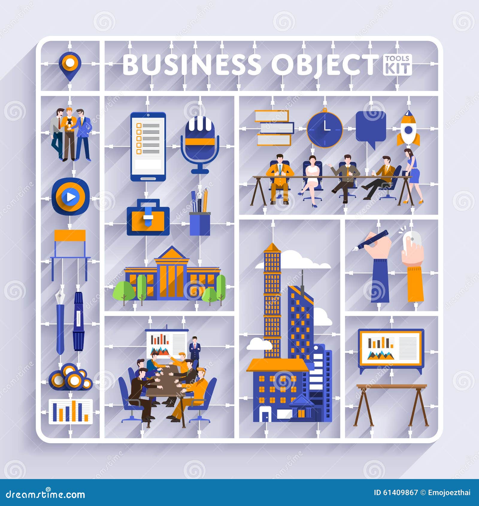 Master_Business_Tool_Kit stock vector. Illustration of design - 61409867