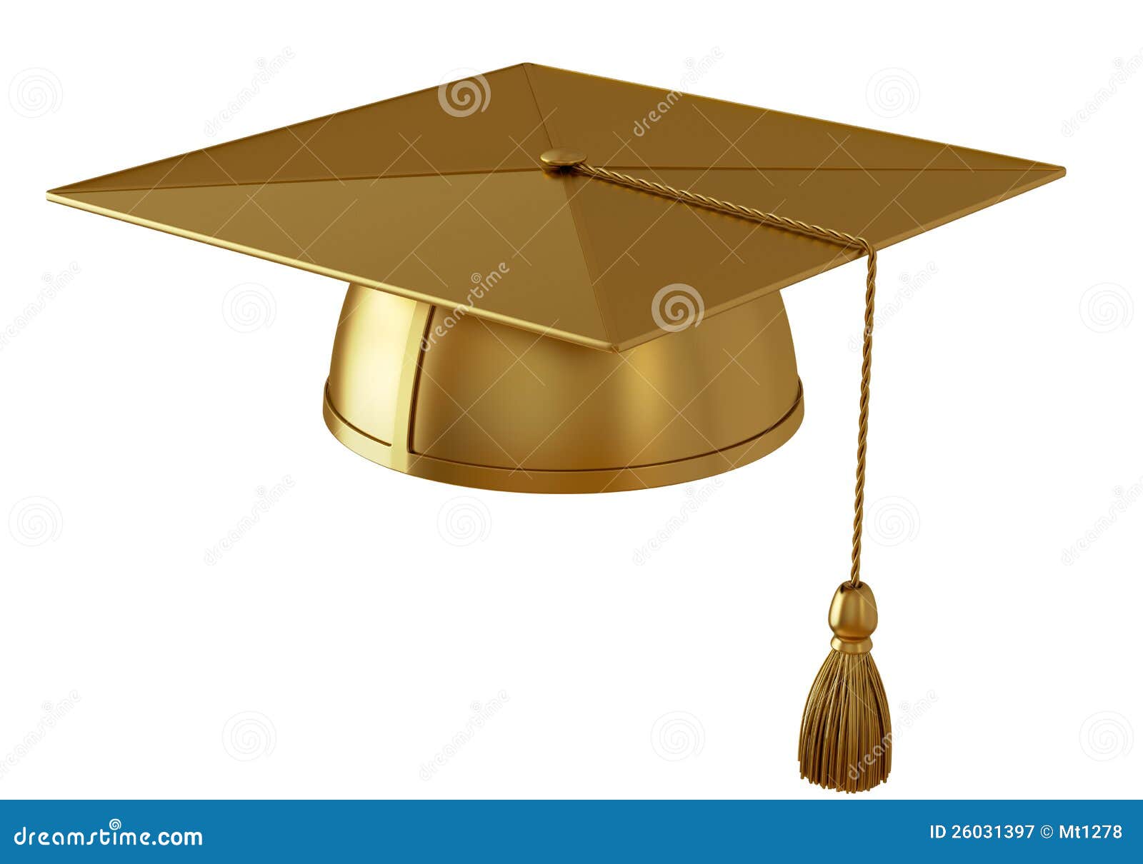 Golden Master Piece Clock With Realistic Bevel Effects Stock ...