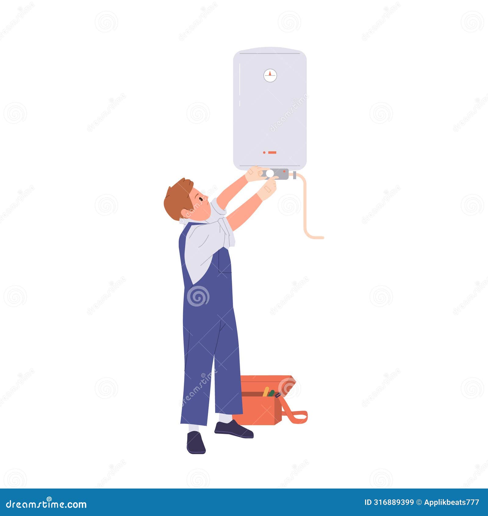 Master Cartoon Character from Professional Repair Service Fixing ...