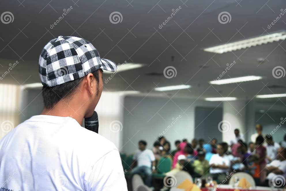 Master of ceremony stock image. Image of speech, gathering - 9810425