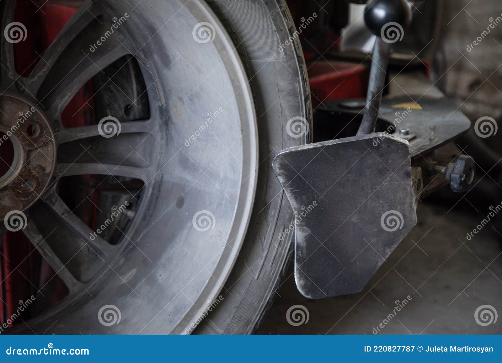 The Master Changes the Wheel Stock Image - Image of person, wheel ...