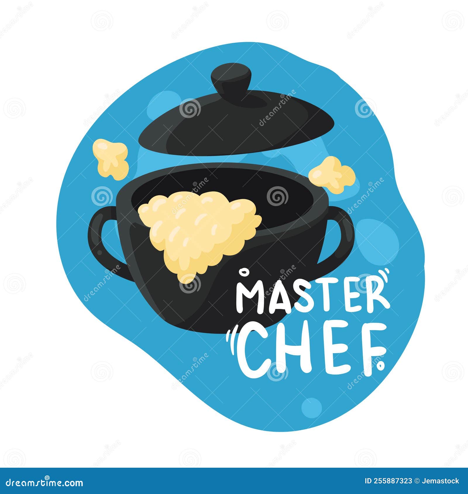 Master chef, cooking stock vector. Illustration of work - 255887323