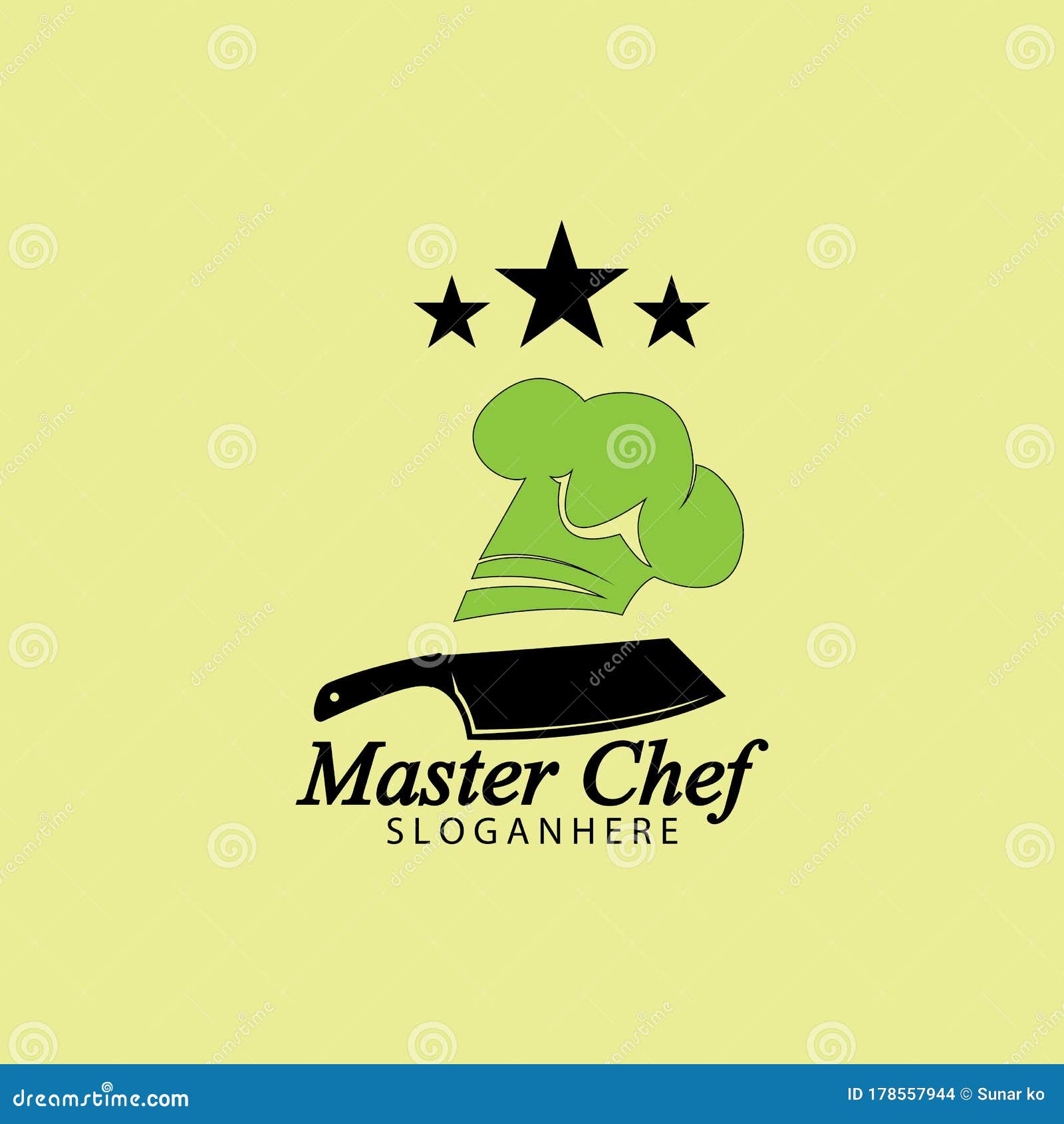 Master Chef Logo Design Vector Illustration Stock Vector - Illustration ...