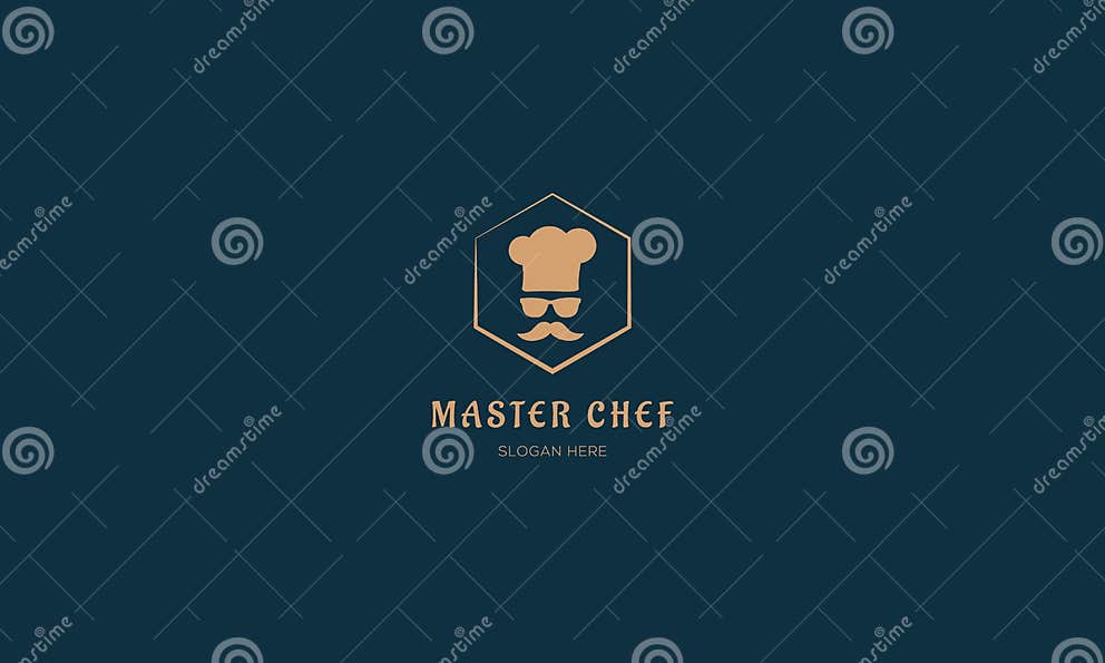 Master Chef Restaurant Logo Vector Design Template. Minimal Restaurant ...