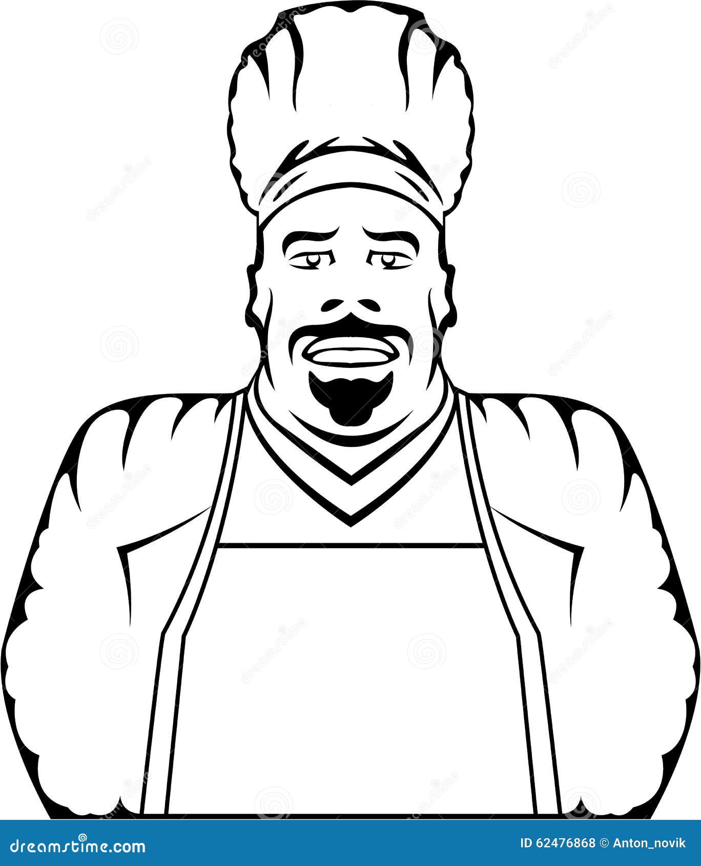 Master Chef vector stock vector. Illustration of black - 62476868